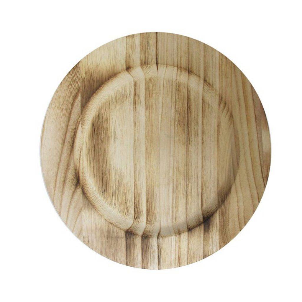 Plato base en cristal transparente - Eventos Del Cibao